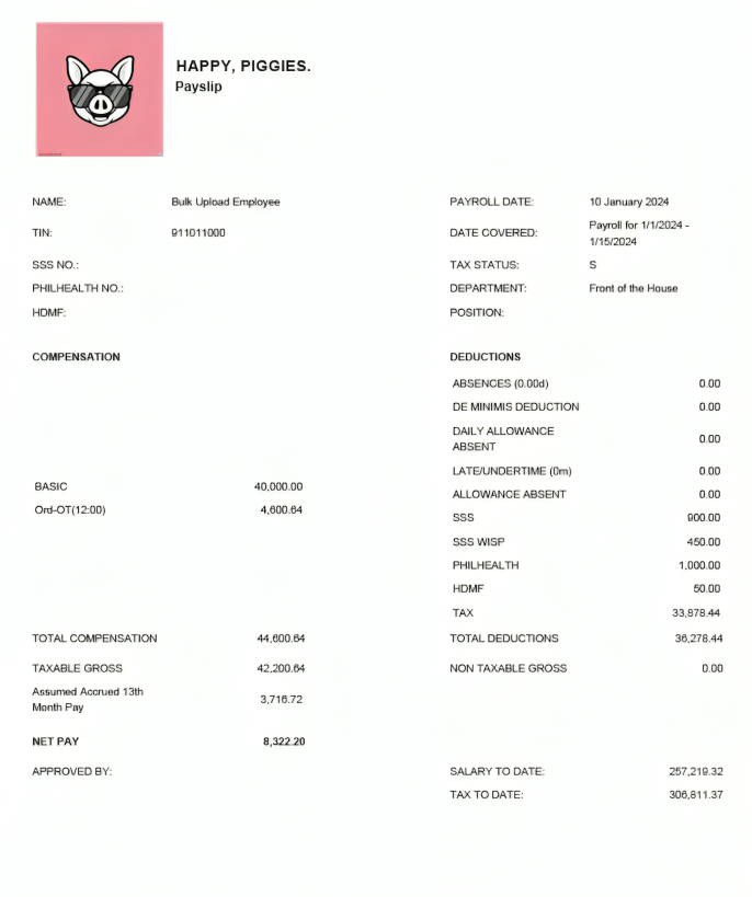 Developer-Payroll - Sprout Developer Portal